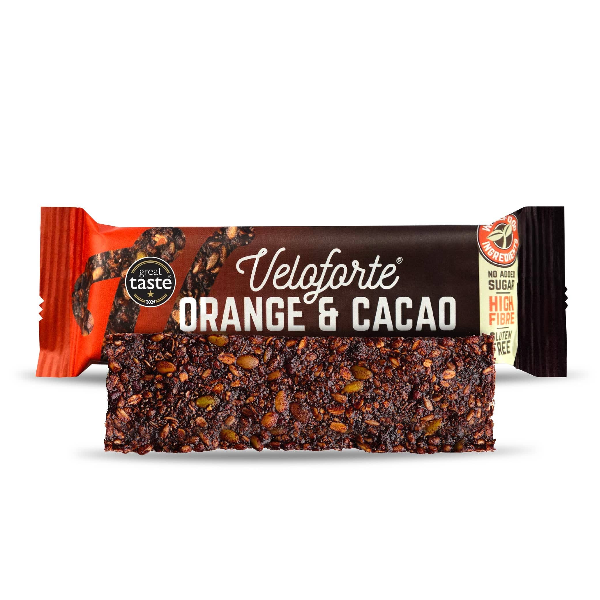 Orange & Cacao Oat Snack Bar | Orange Fibre Bar | Veleforte – Veloforte